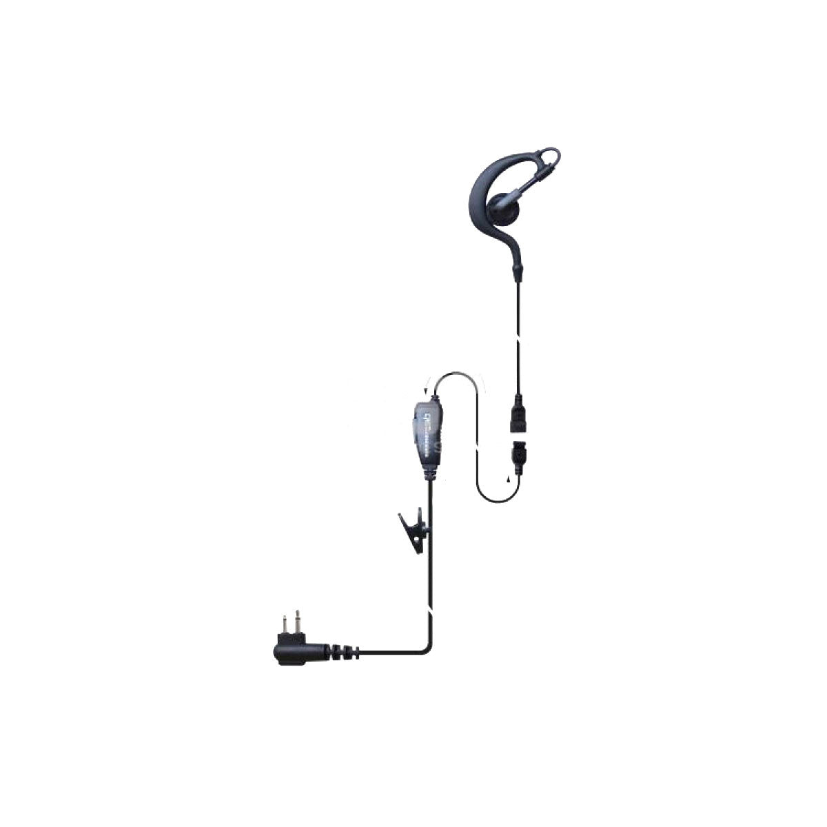CRS - 1 Wire Earhook earpiece with Inline PTT/MIC (DP3000/DP4000 ...